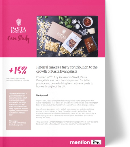 Pasta Evangelists subscription box referral case study